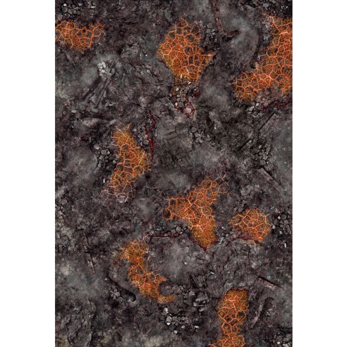 Red Blight battlefield 44”x30” / 112x76 cm - single-sided rubber mat